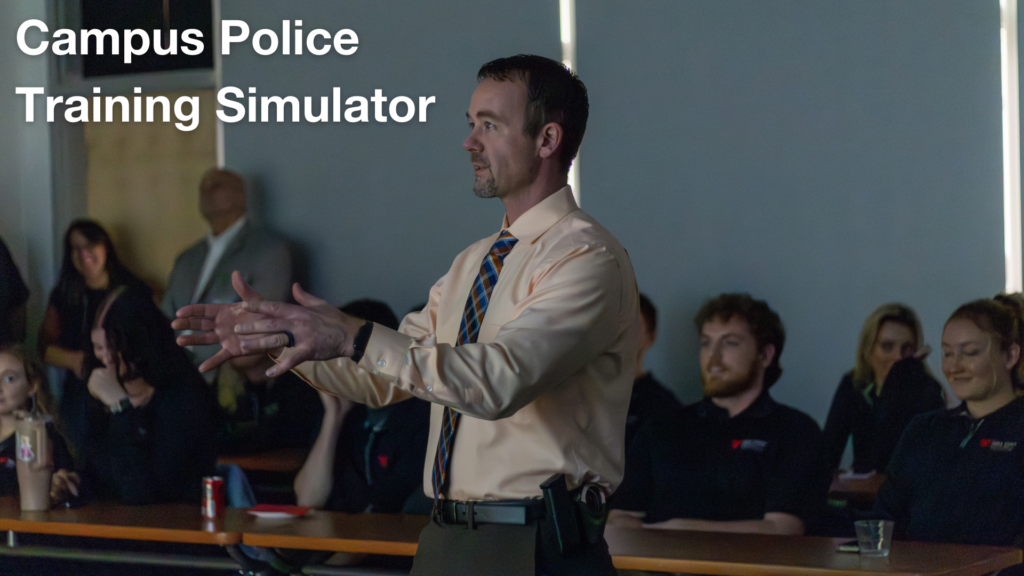 Criminal Justice Students Create Campus Police Virtual Training Simulator