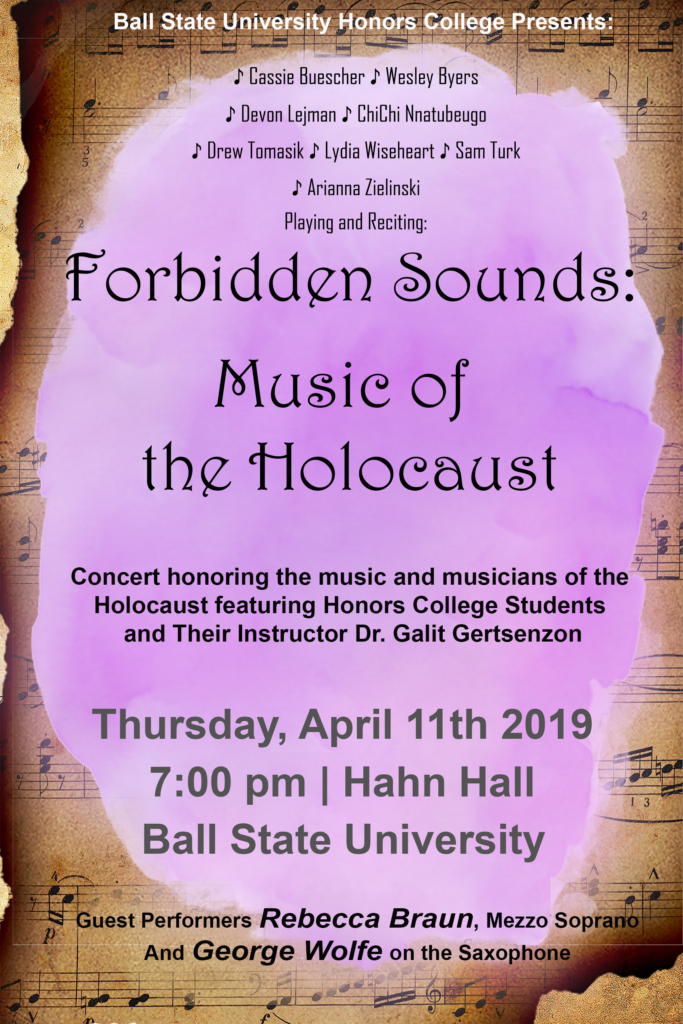 Performing and Preserving the Music of the Holocaust - Honors College Blog