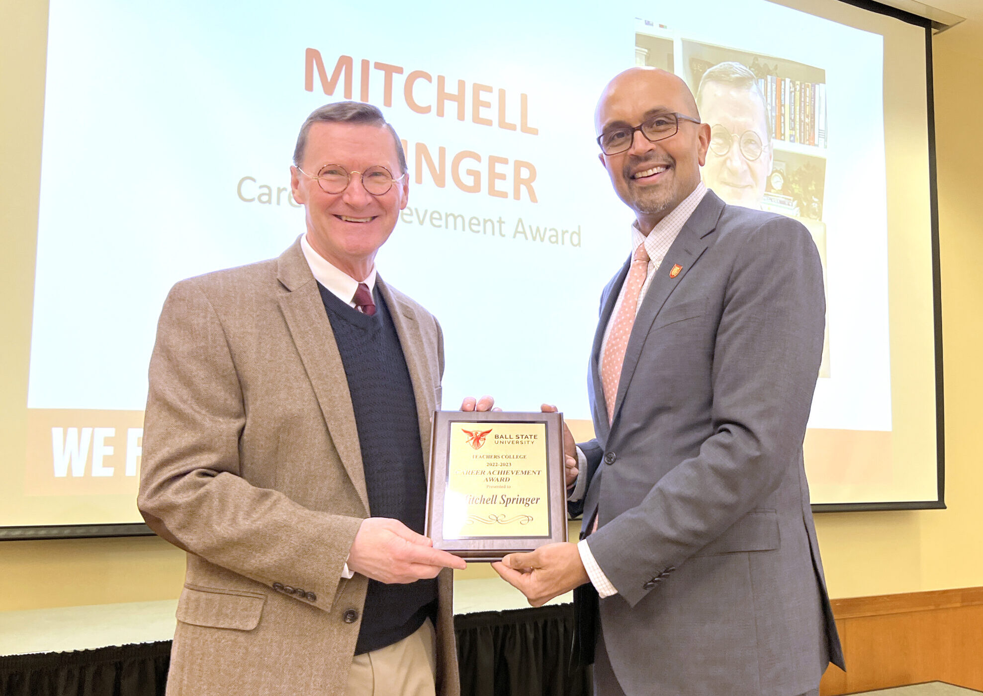 Mitchell Springer - Teachers College Career Achievement Award Winner ...