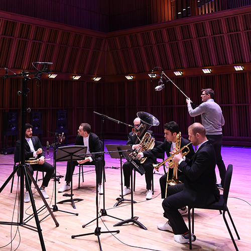 Canadian Brass Records in Sursa Hall - School of Music